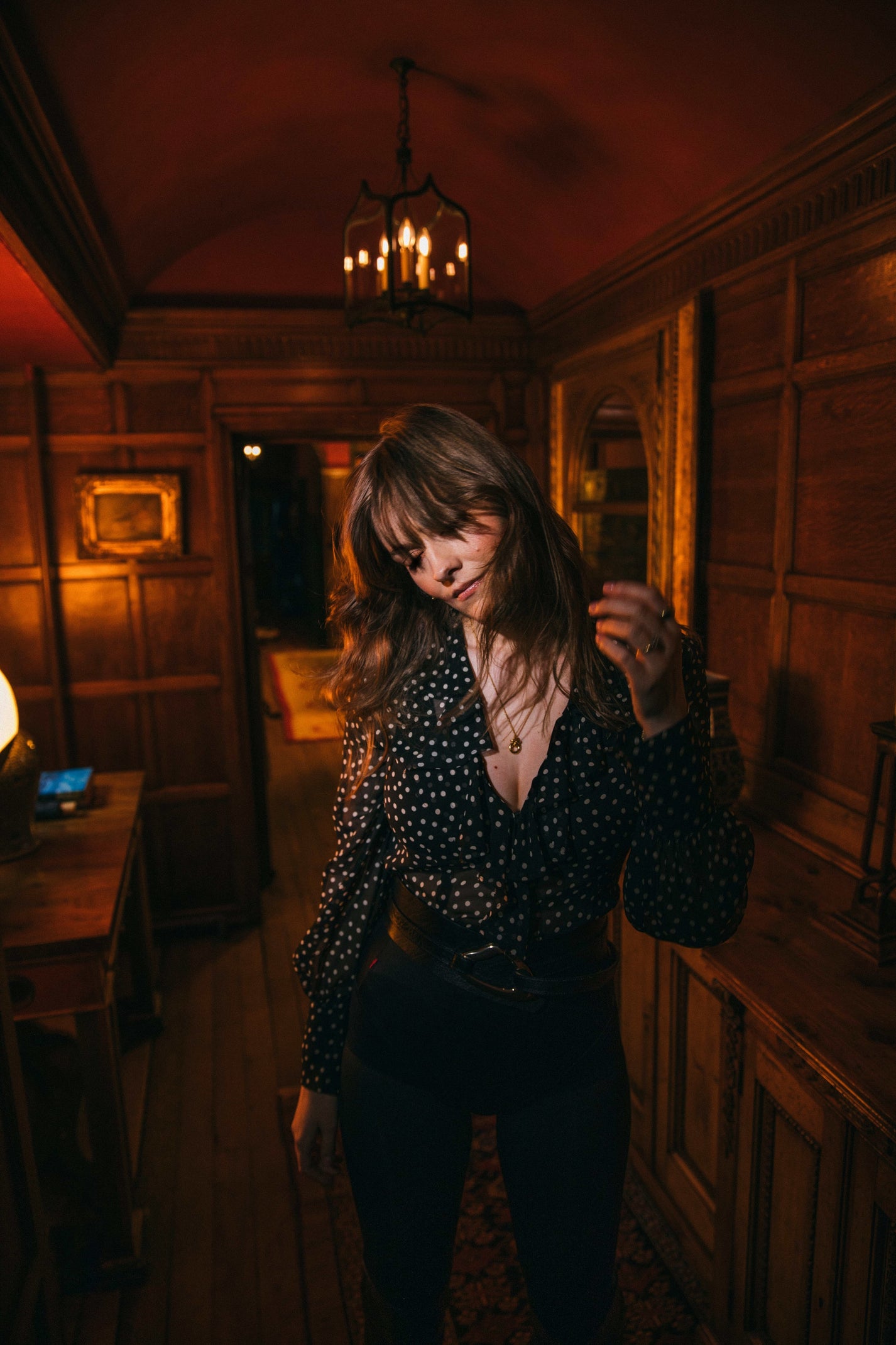 Kamilah - The Polka Dot Ruffle Blouse – Vespertine